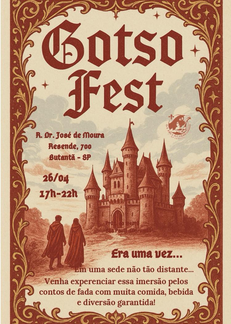 Gotso Fest – 26/04/2025 17h00 : Grupo Escoteiro Falcão Peregrino